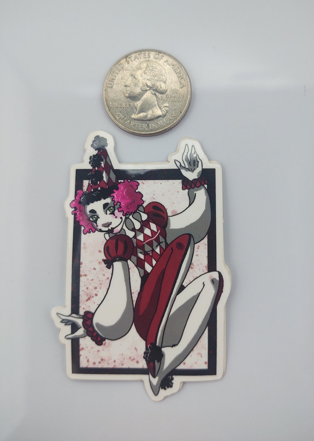 Mini Harlequin Sticker - Etsy