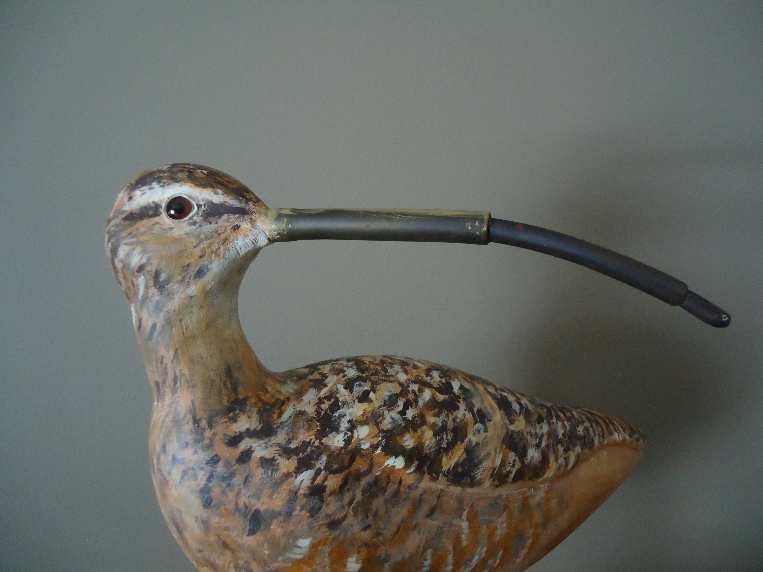 Carved Sculpture,, Long Billed Curlew, Shorebird, Smoothie, Decoy ...