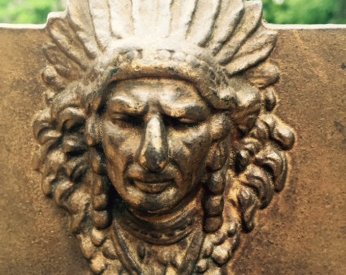 Vintage Metal Indian Bookends - Etsy