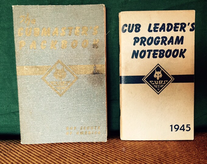 Vintage Boy Scouts Cub Leader Cubmaster Pack Books Set of Two - Etsy