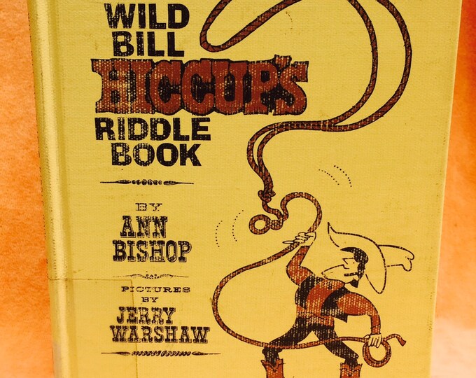 Vintage Riddle Book, 1975 Wild Bill Hiccup's Riddle Book - Etsy
