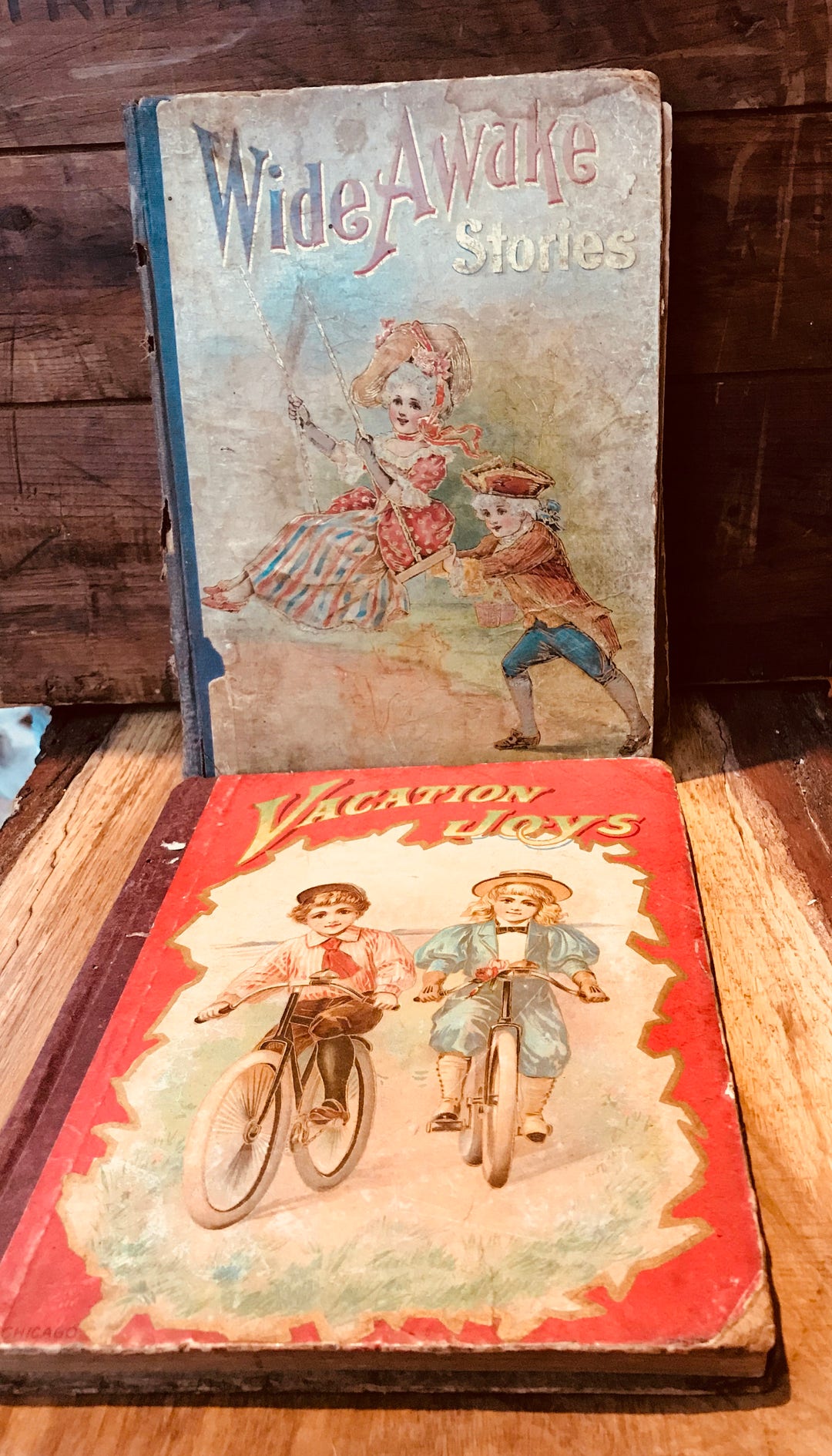 Victorian Children’s Books - Vacation Joys and Wide Awake Stories - Etsy