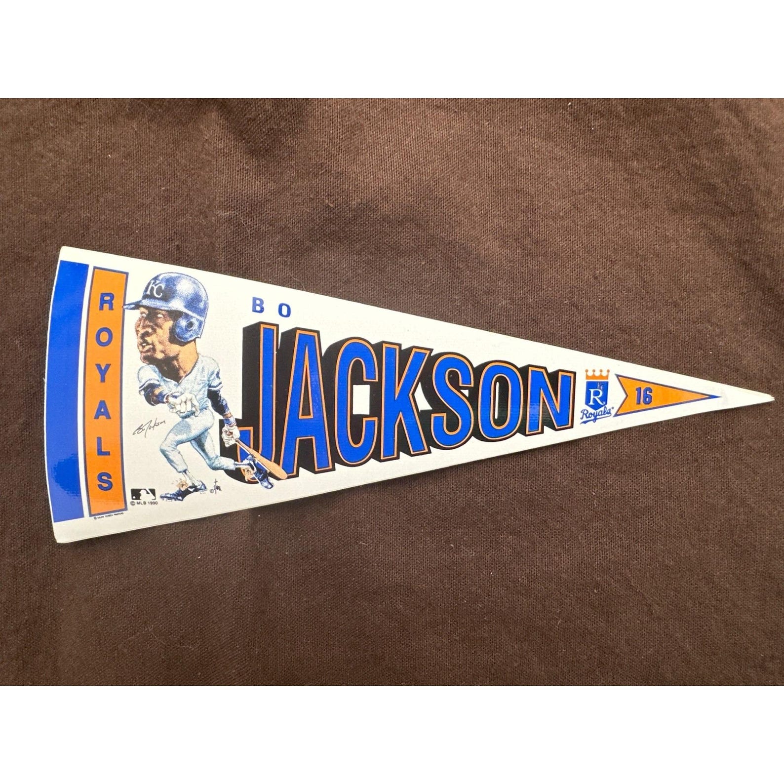 Bo Jackson Kansas City Royals Sticker Pennant 1980s Memorabilia - Etsy