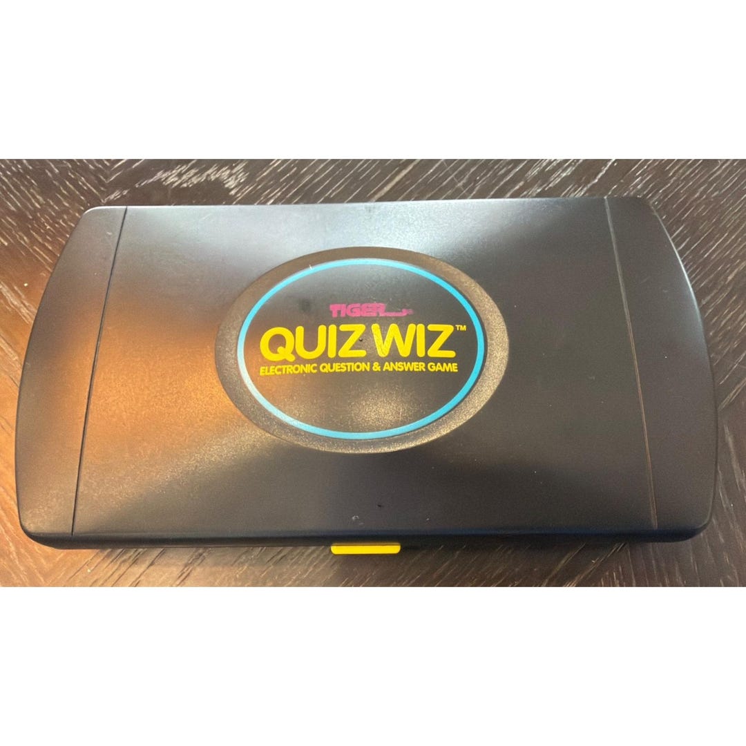 Tiger Electronics Quiz Wiz FOR PARTS Electronic Question & Answer Game ...