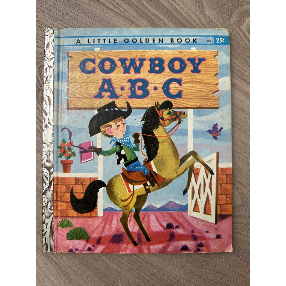 Little Golden Book Cowboy ABC by Gladys R. Saxon Vintage - Etsy