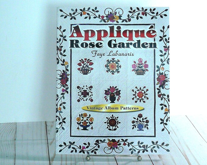 Applique Rose Garden Quilt Pattern Book: Vintage Folk Art Designs - Etsy