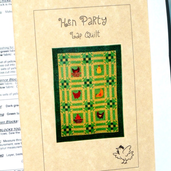 Foundation Paper Piecing Chicken Pattern - Etsy