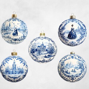 Blue Christmas Clipart of Winter Ornaments in Transparent PNG With ...