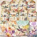 Mystic Dragonfly Junk Journal Tags & Mini Envelopes, Digital, Printable ...
