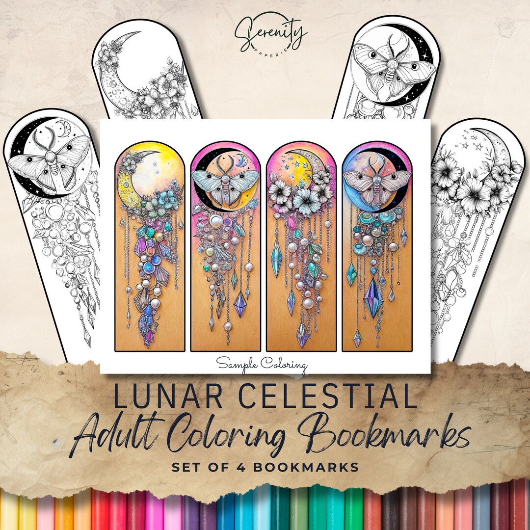 Litha Midsummer Bookmarks Summer Solstice Celebration- Adult Coloring ...