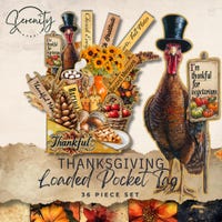 Vintage Thanksgiving Greetings Turkey Postcard Image Digital Download ...