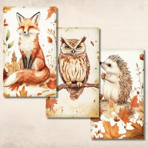 Fall Autumn Junk Journal Folio | Vintage Printable Woodland ...