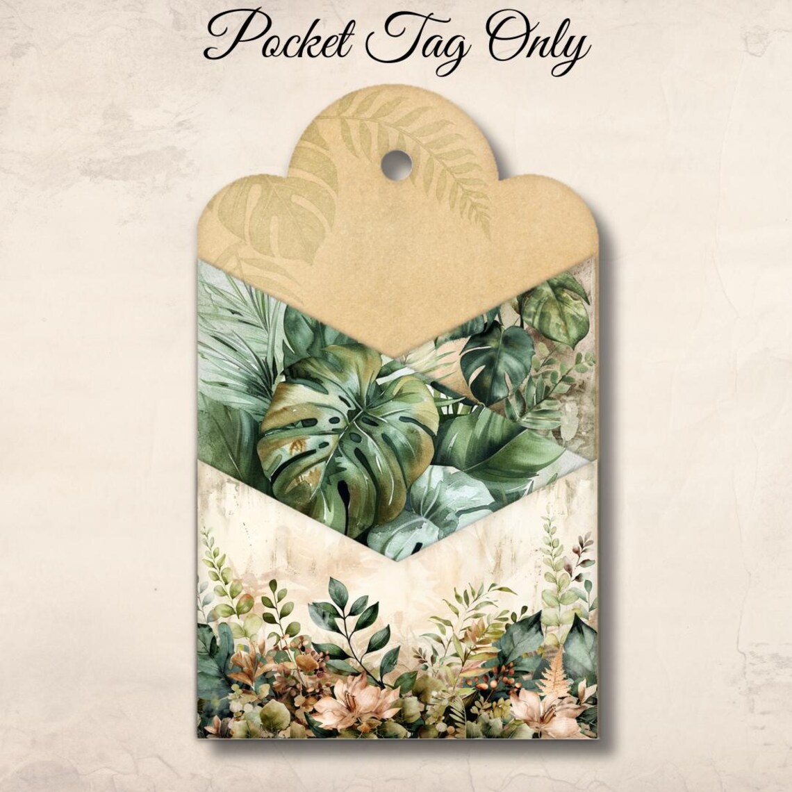 Loaded Tag Printable, Vintage Tropical Animal Jungle Junk Journal Folio ...