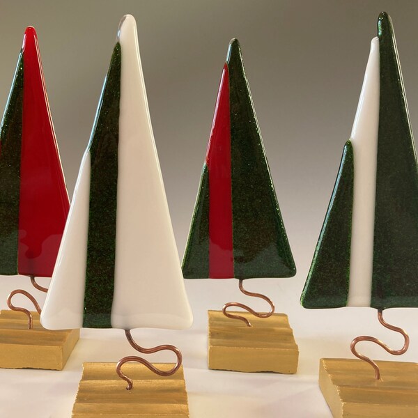 Tabletop Christmas Tree Glass - Etsy