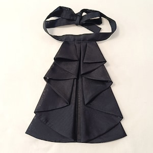 Black Elegant Victorian Jabot Collar Historical Cravat Costume ...