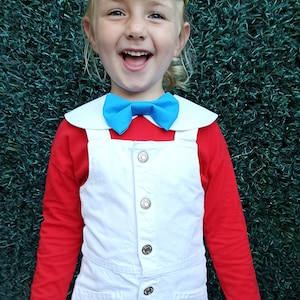 Pinocchio Costume Set – Handmade Hat and Detachable Collar With Bow Tie ...