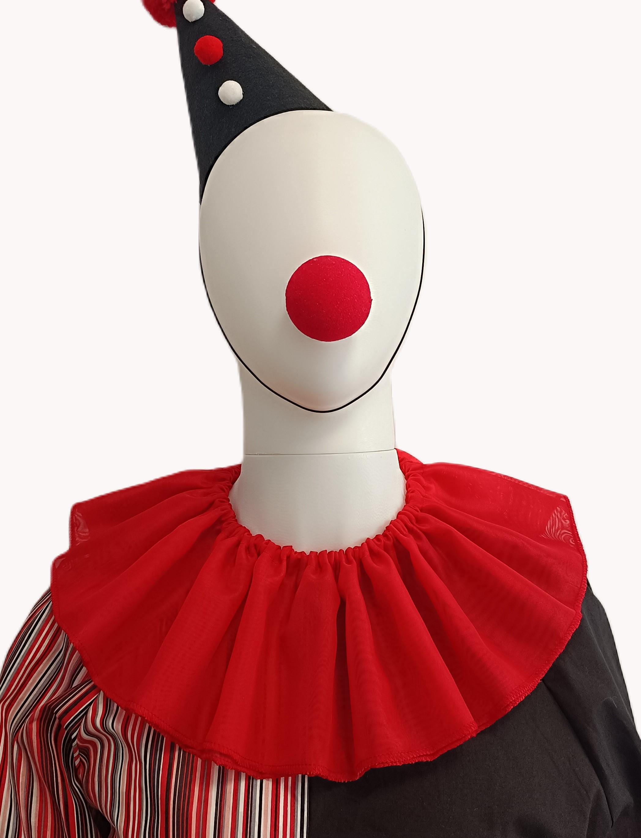 Red Clown Ruffle Collar Harlequin Halloween Costume Accessories ,clown ...