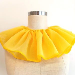 Ruff Neck Collar Elizabeth Ruffle Clown Yellow Collar Victorian ...