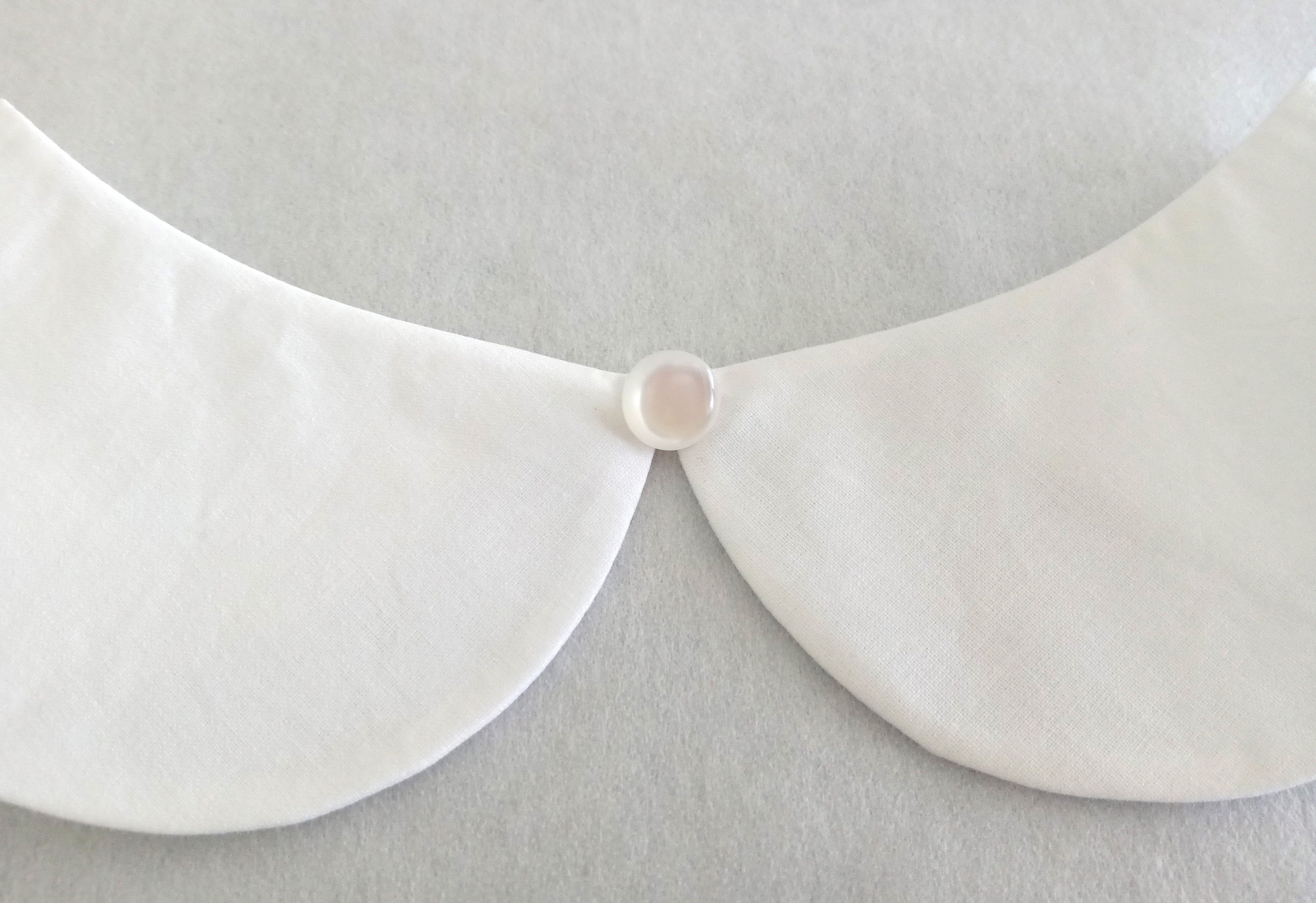 Handmade White Cotton Peter Pan Collar, Detachable Collar Necklace - Etsy