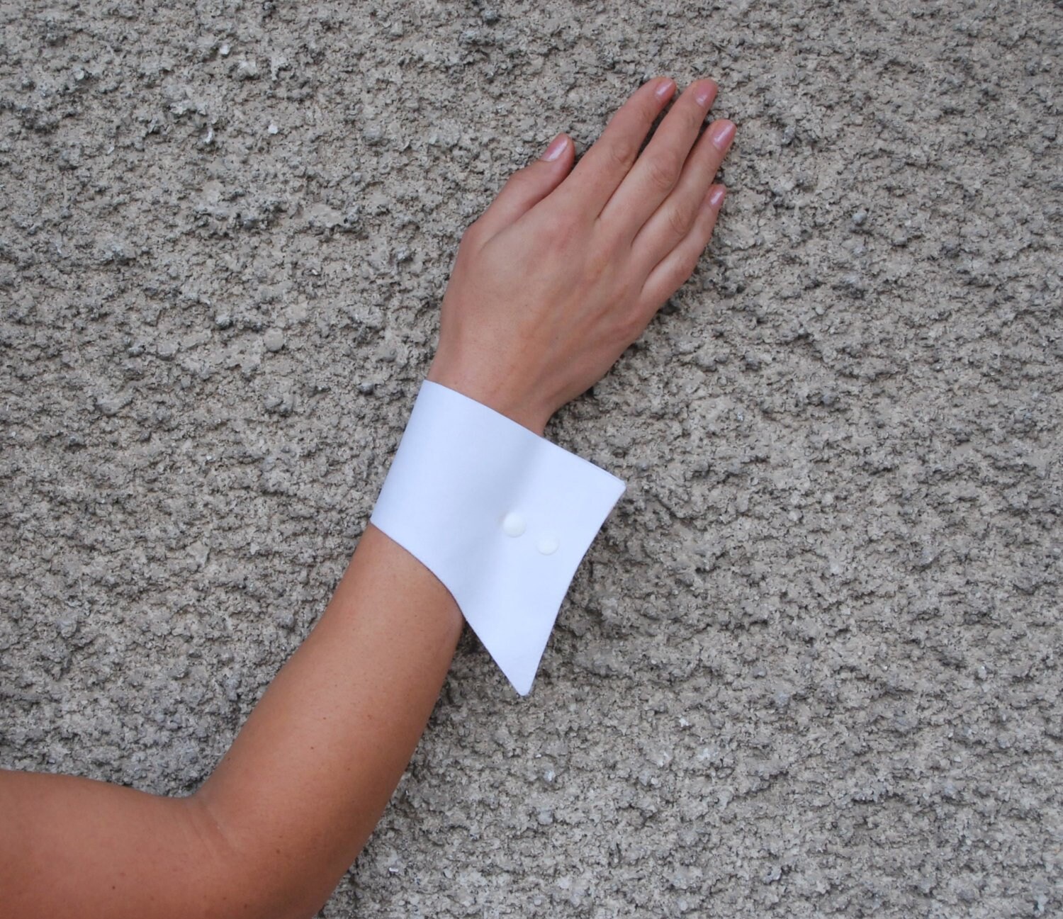 White Wrist Cuffs - Etsy