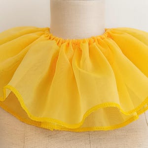 Ruff Neck Collar Elizabeth Ruffle Clown Yellow Collar Victorian ...
