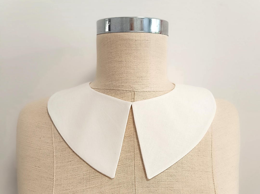 Wednesday Addams Detachable White Collar – Handmade Cotton Peter Pan ...
