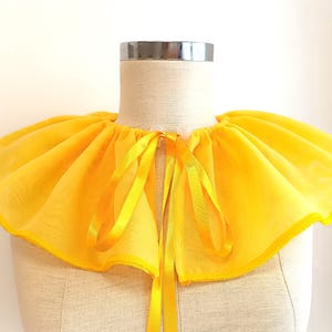 Ruff Neck Collar Elizabeth Ruffle Clown Yellow Collar Victorian ...