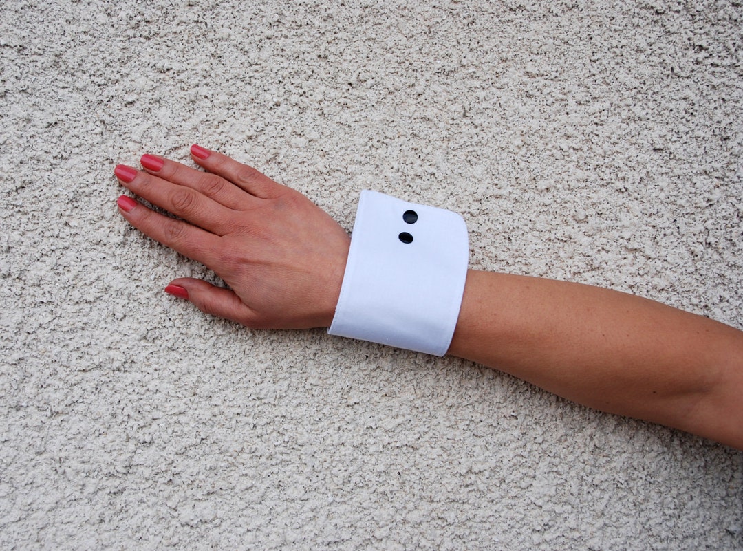 White Wrist Cuffs, Choir Uniform, Peter Pan Costume, Pilgrim Cuffs ...