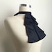 Black Elegant Victorian Jabot Collar Historical Cravat Costume - Etsy