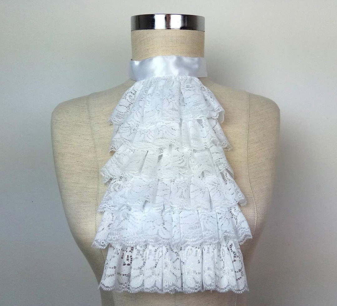Victorian Lace Jabot Chemisier Jabot Vintage Collar Pirate Collar ...