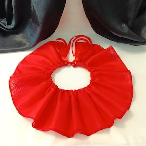 Red Clown Ruffle Collar Harlequin Halloween Costume Accessories ,clown ...