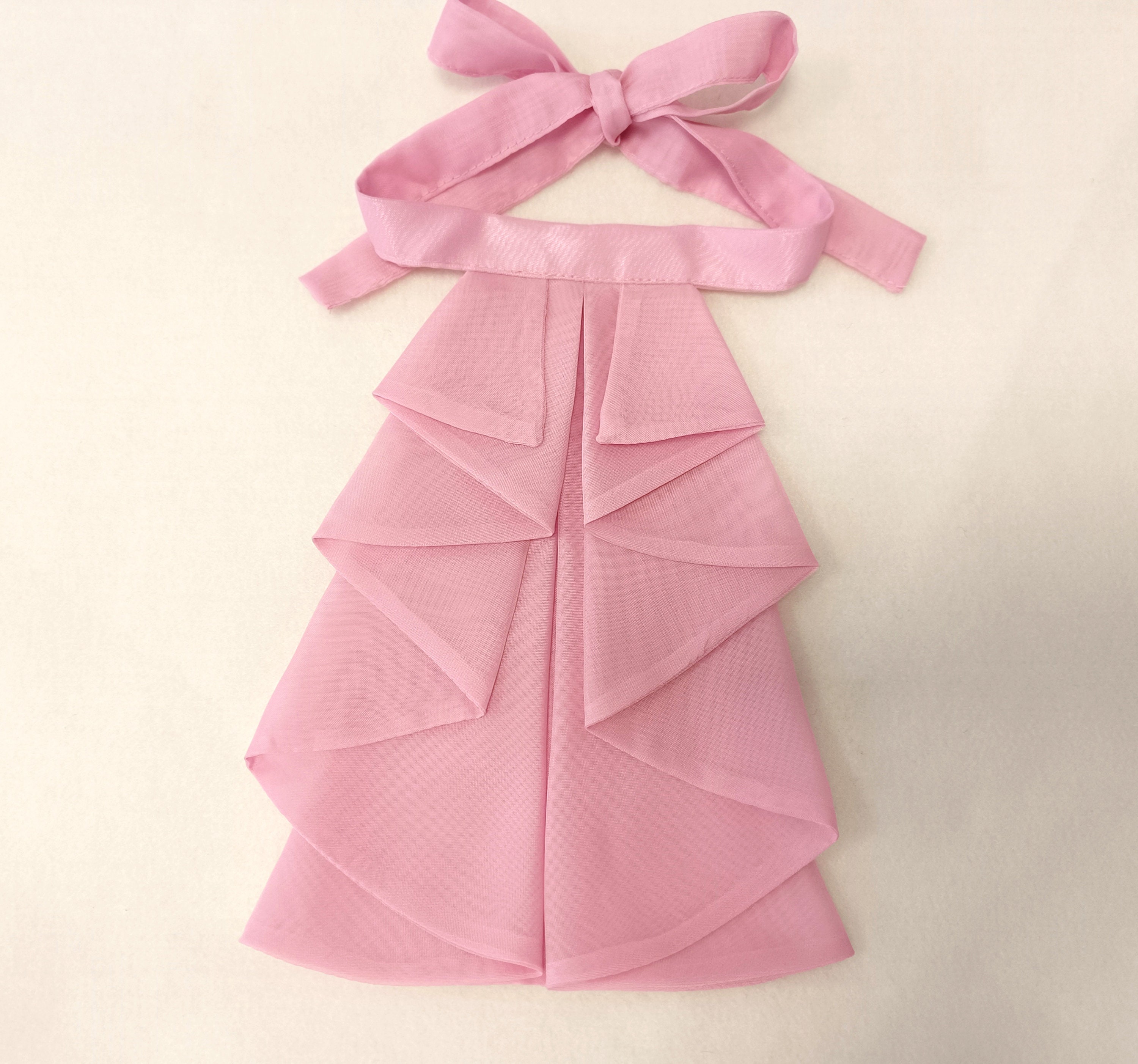 Pink Elegant Victorian Jabot Collar Historical Cravat Costume Accessory ...