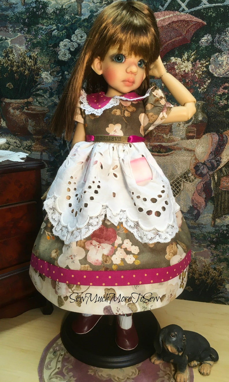 Big Stella Watercolor Pansies for Connie Lowe 20 Bjd Doll. NO DOLL ...