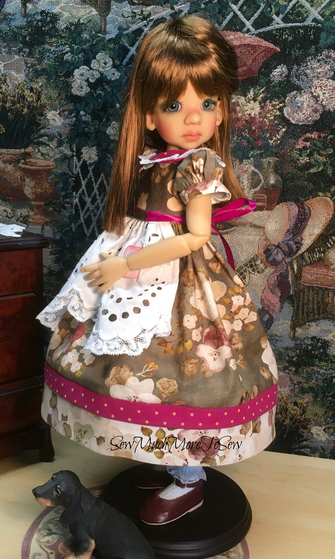 Big Stella “ Watercolor Pansies” for Connie Lowe 20” Bjd Doll. [NO DOLL ...