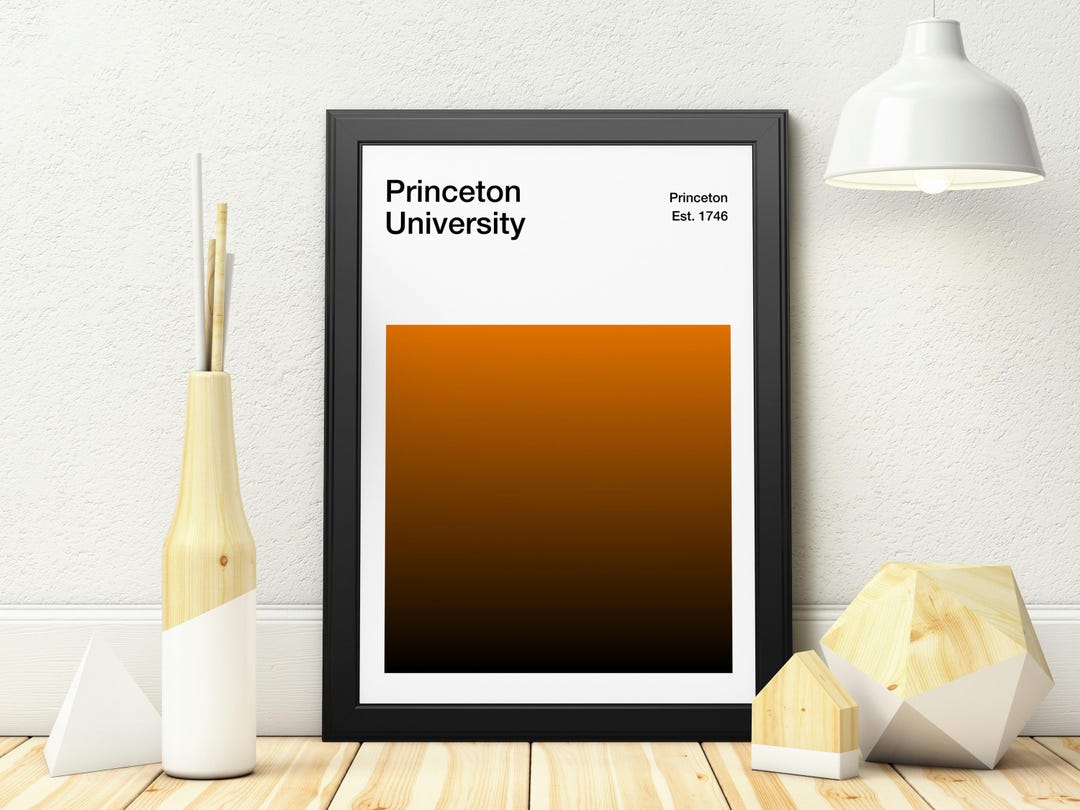 Princeton University Gradient Poster | Minimalist Wall Art | University ...