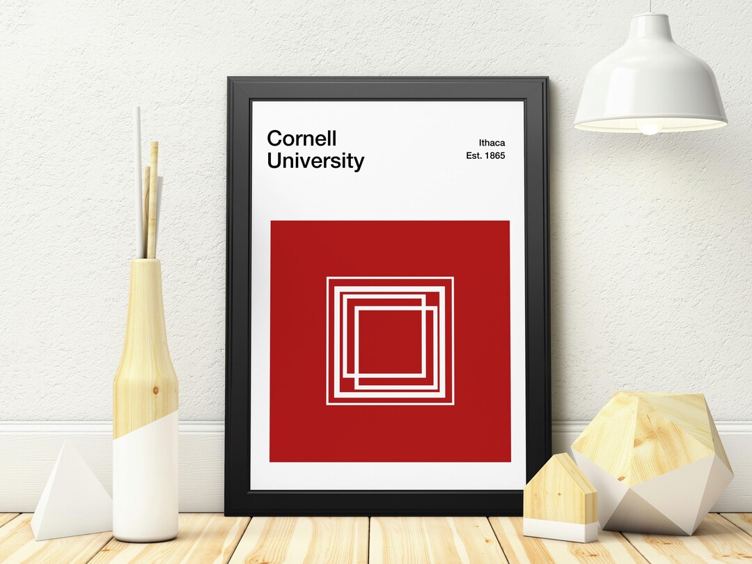 Cornell University Graphic Poster | Minimalist Wall Art | University ...