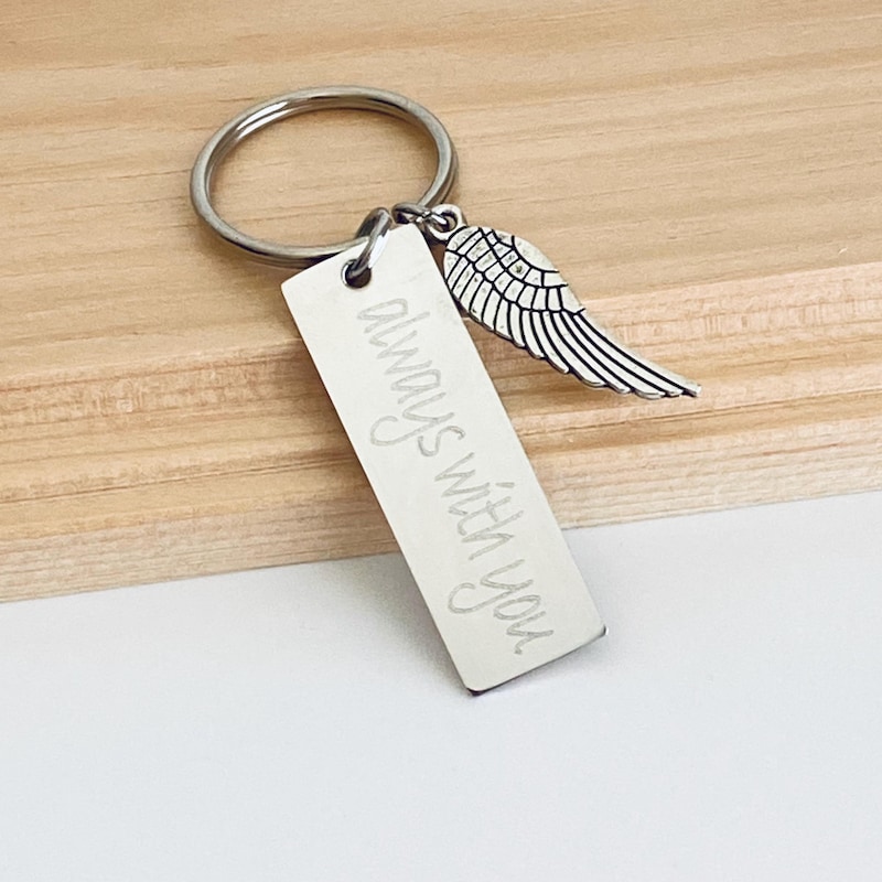 Angel Wing Key Chain - Etsy