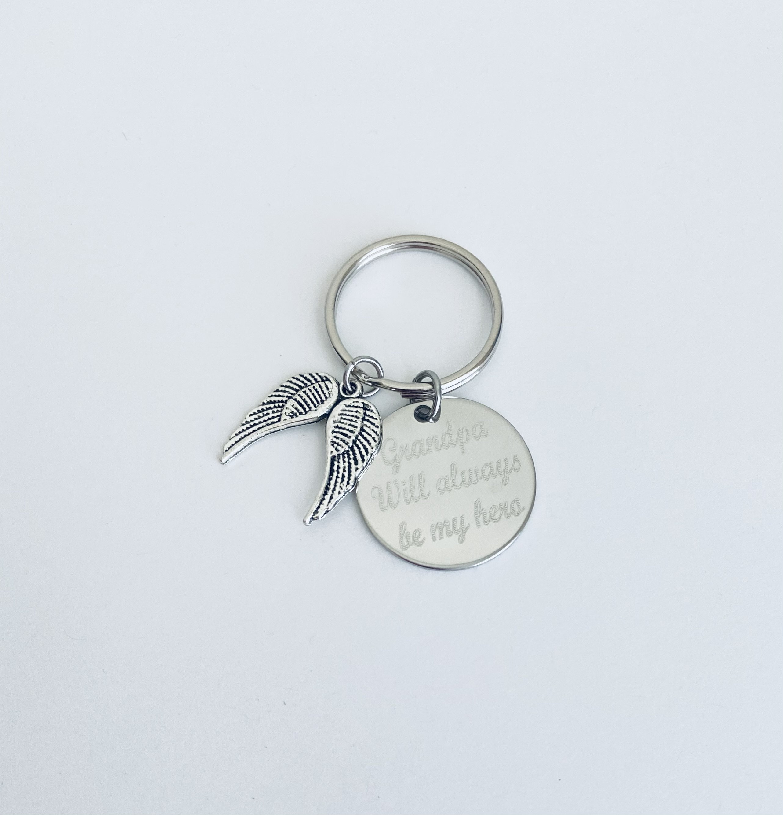 Angel Wing Key Chain. Personalized Angel Wing Key Chain. | Etsy UK