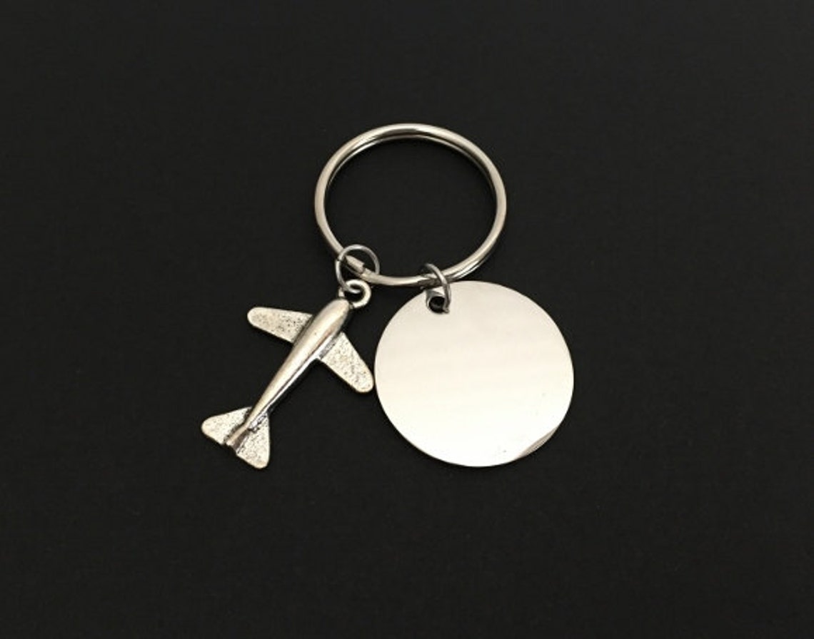 Personalized Airplane Key Chain. Flight Attendant Key Chain. - Etsy