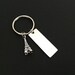 Eiffel Tower Key Chain. Personalized Stainless Steel Key - Etsy