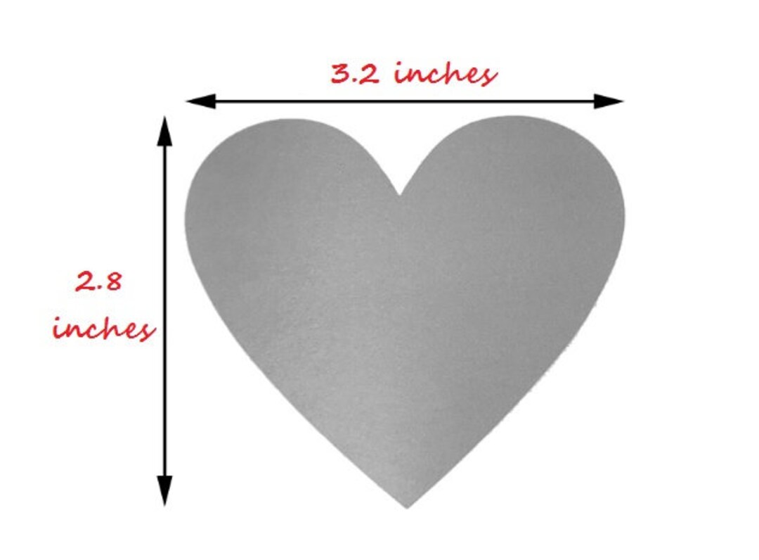 JUMBO Heart Scratch off Stickers.silver.gold.rose Gold Heart Scratch ...