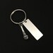 Personalized Microphone Key Chain. Customized Stainless Steel - Etsy