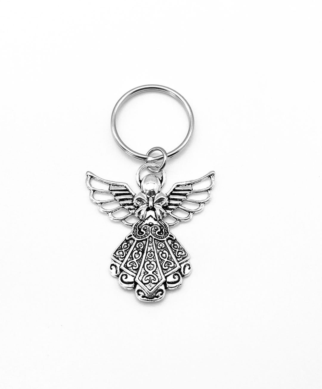 Guardian Angel Key Chain. Angel Charm Key Chain. Memorial Key Chain ...