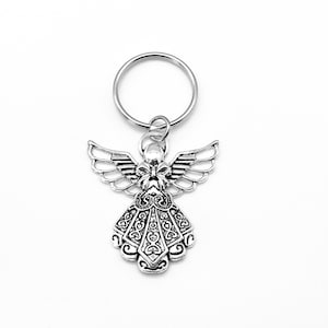 Guardian Angel Key Chain. Angel Charm Key Chain. Memorial Key Chain ...