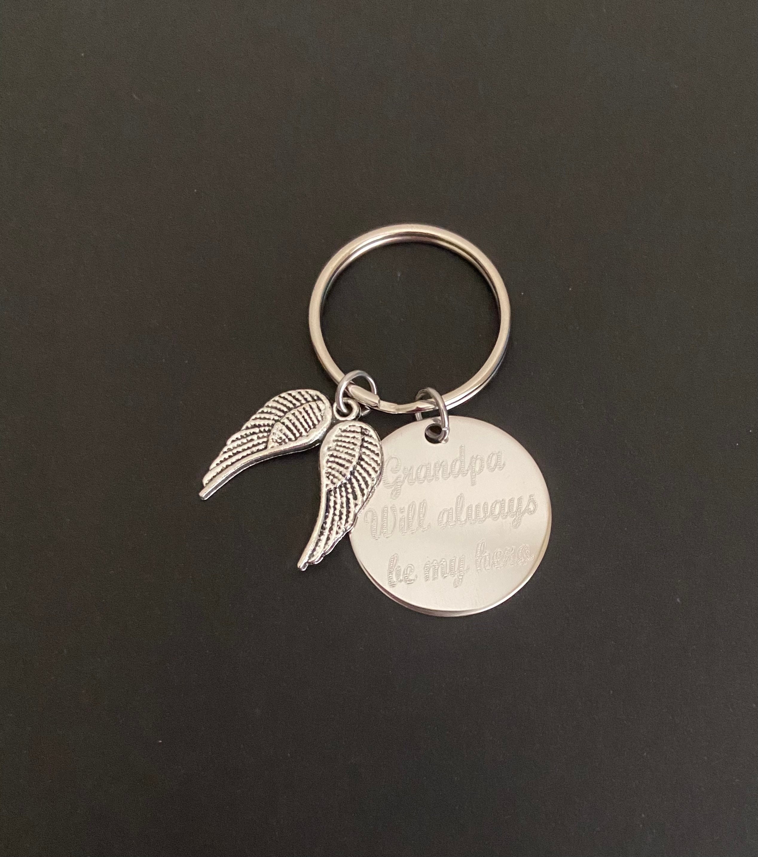 Angel Wing Key Chain. Personalized Angel Wing Key Chain. | Etsy