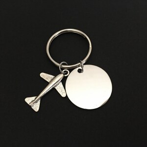 Personalized Airplane Key Chain. Flight Attendant Key Chain. Long ...