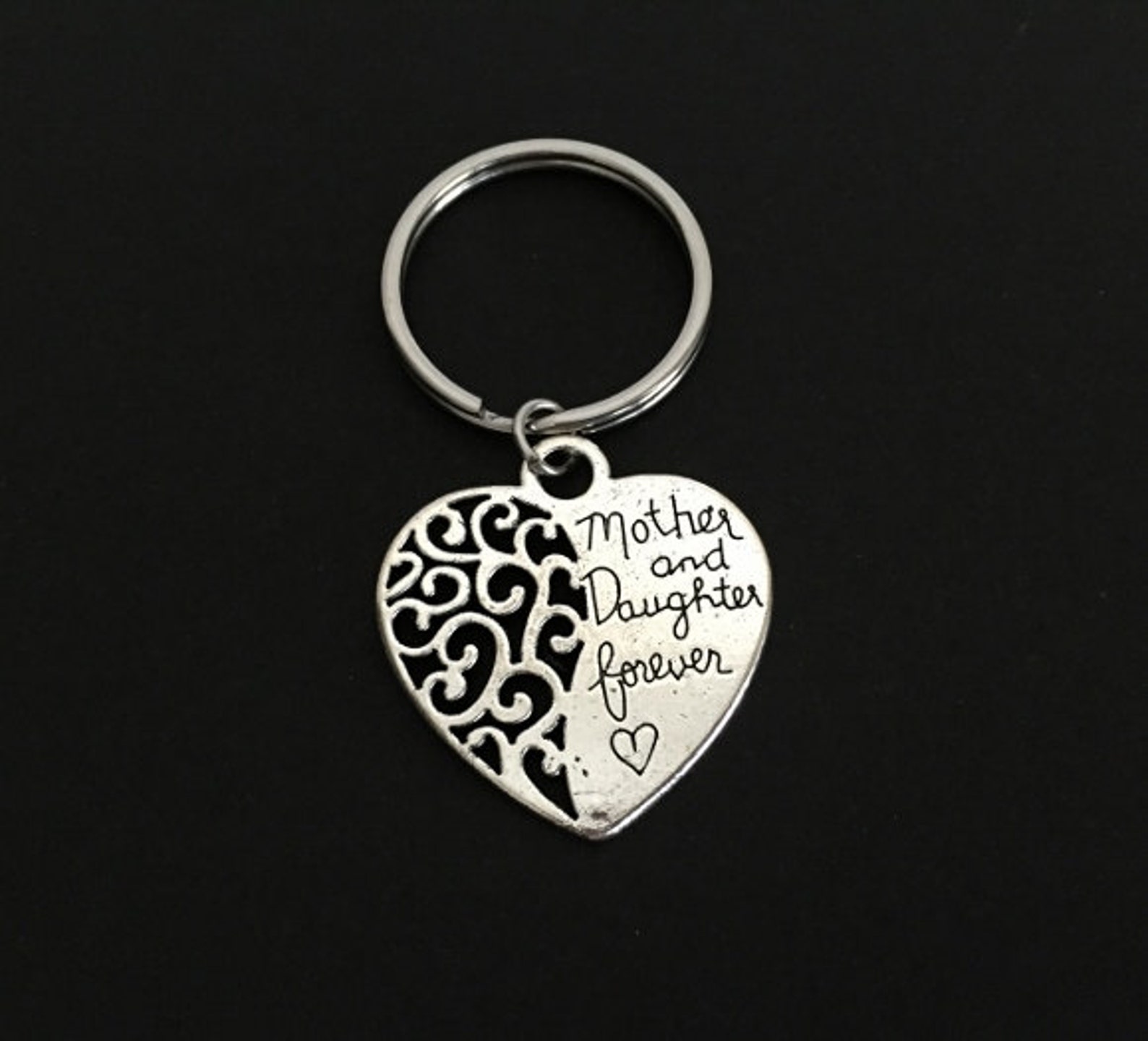 Mom Daughter Key Chain. Mother and Daughter Forever Key Chain. - Etsy