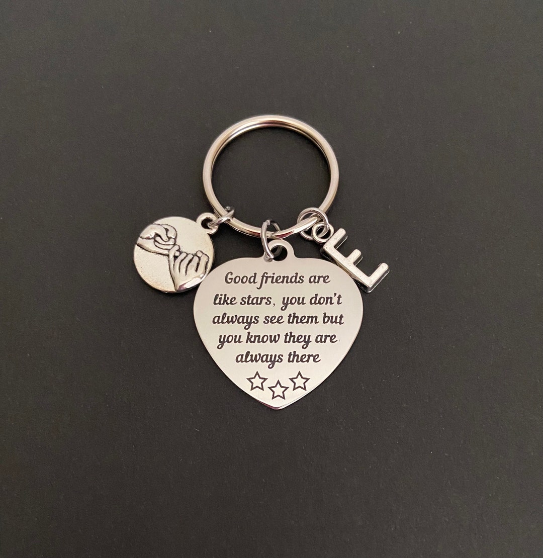 Friendship Key Chain. Best Friend Key Chain. Long Distance Friendship ...