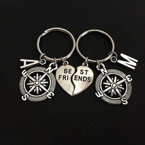 Two Best Friends Key Chains. Broken Heart Key Chains. Compass Key Chain ...