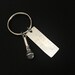 Personalized Microphone Key Chain. Customized Stainless Steel - Etsy
